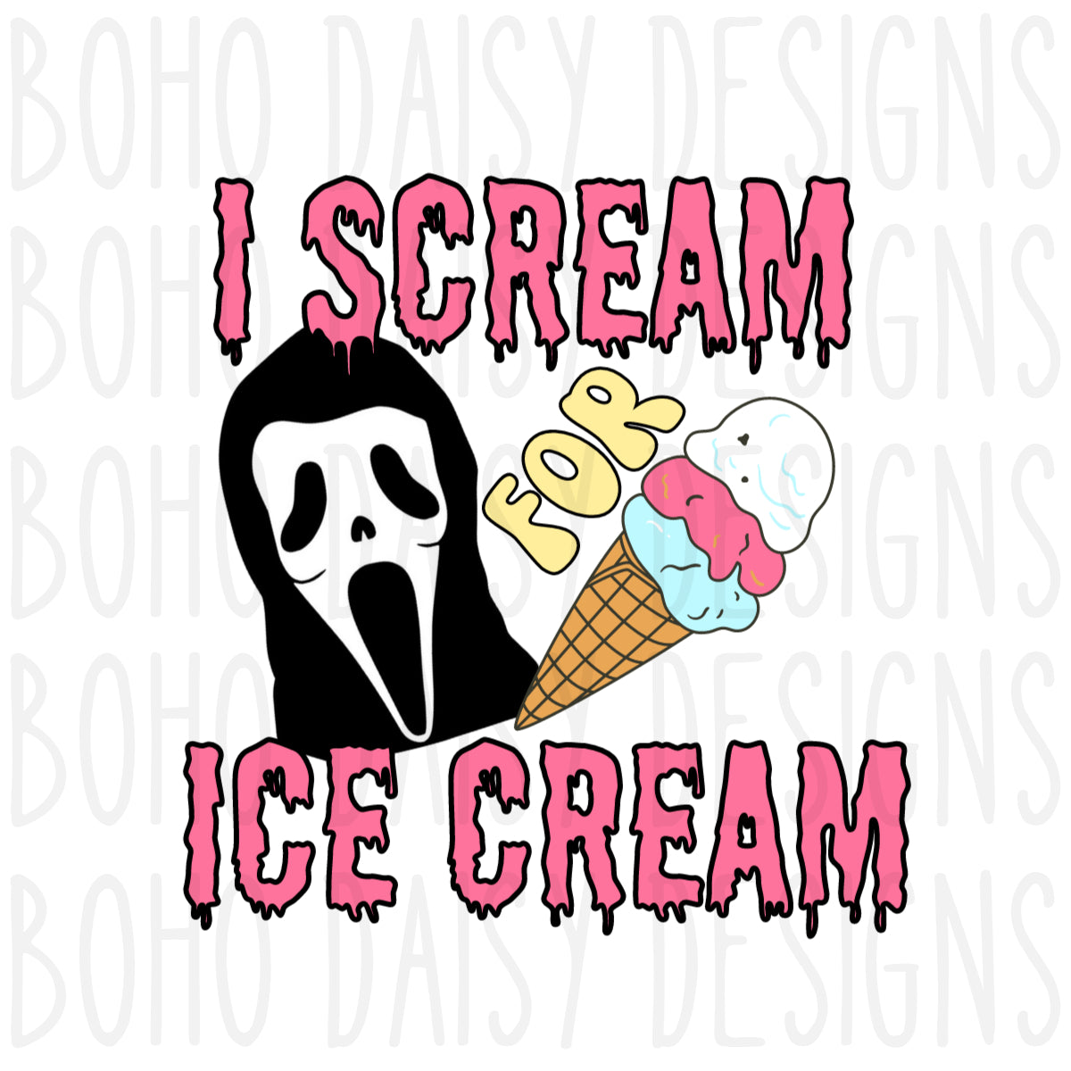 Scream for Ice Cream PNG – Wild Cattle Designs