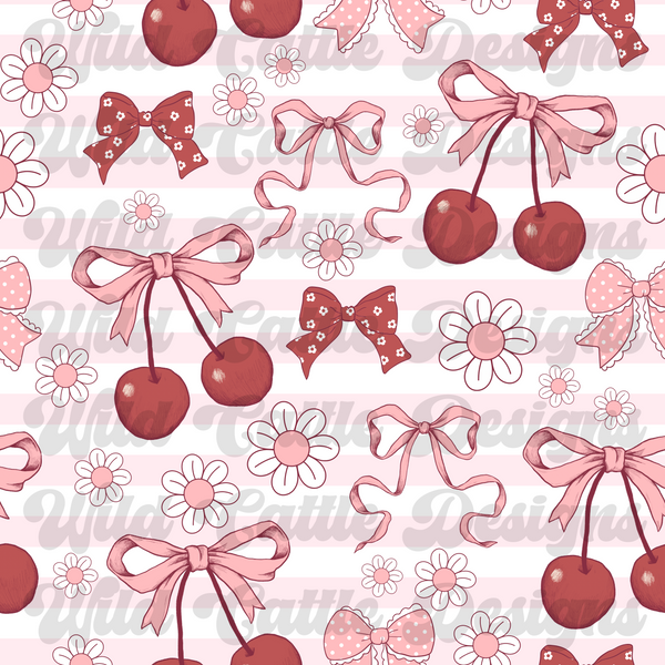 cherry bomb seamless – Wild Cattle Designs