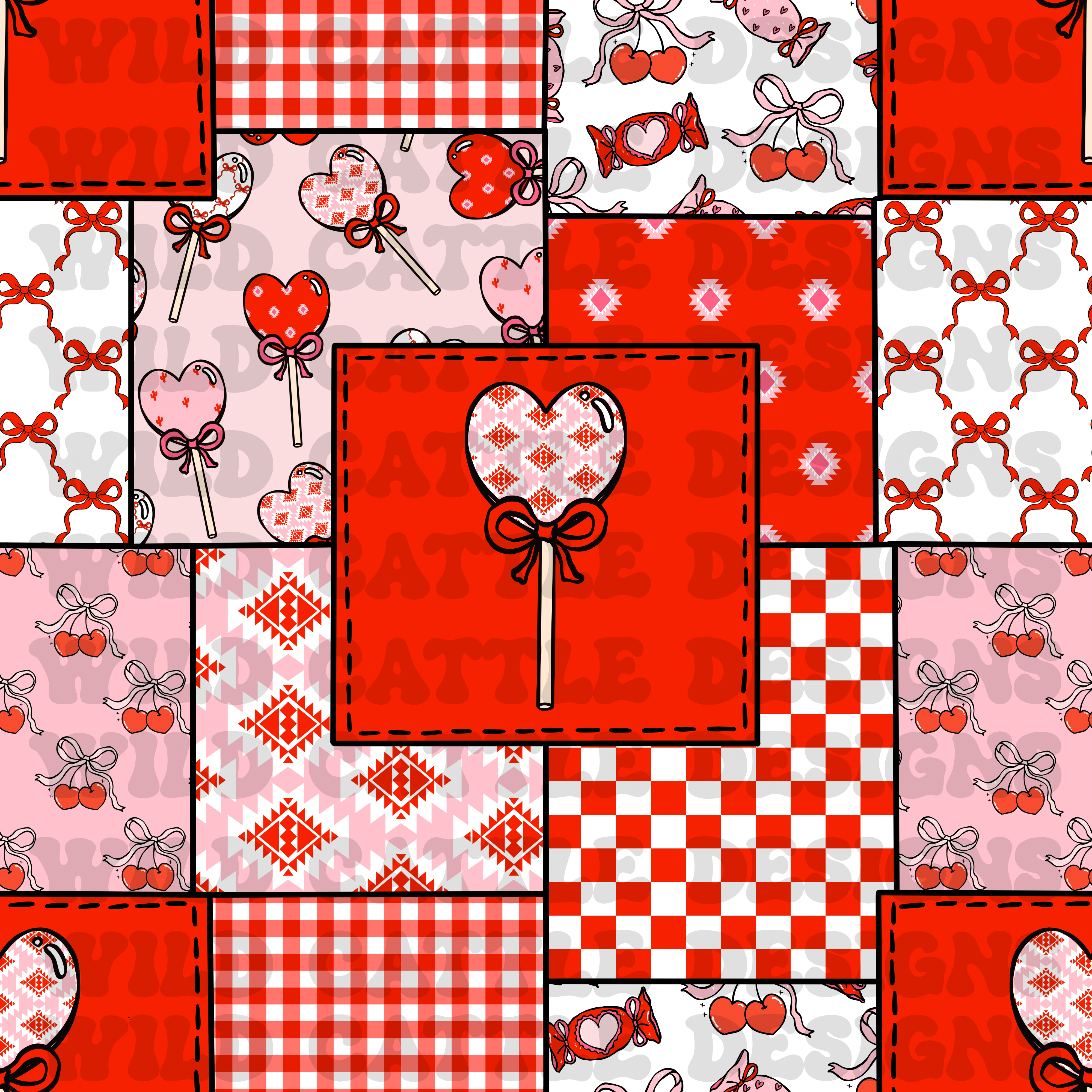 Western candy patchwork – Wild Cattle Designs