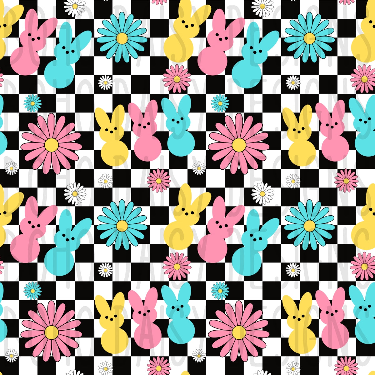 Hanging with my Peeps (Black & White BG) – Wild Cattle Designs